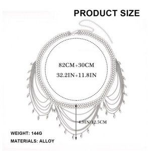 Jewelry | Belly Silver Body Chain Leaf | Poshmark